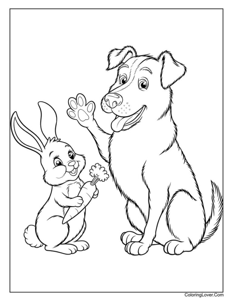 77 Dog Coloring Pages (Free Printables for All Ages)