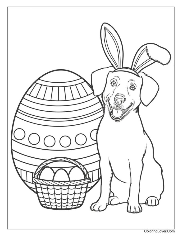 77 Dog Coloring Pages (Free Printables for All Ages)