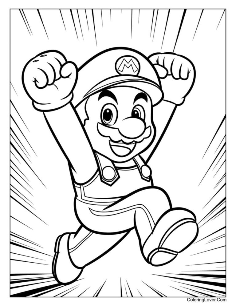 56 Super Mario Coloring Pages (Free Printables for All Ages)