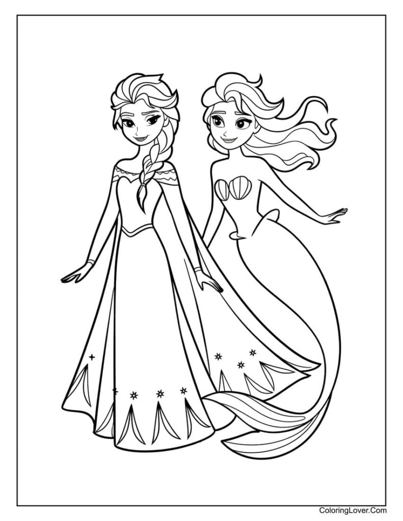 51 Mermaid Coloring Pages (Free Printables for All Ages)