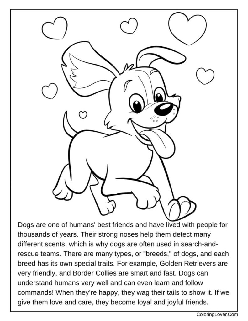 77 Dog Coloring Pages (Free Printables for All Ages)
