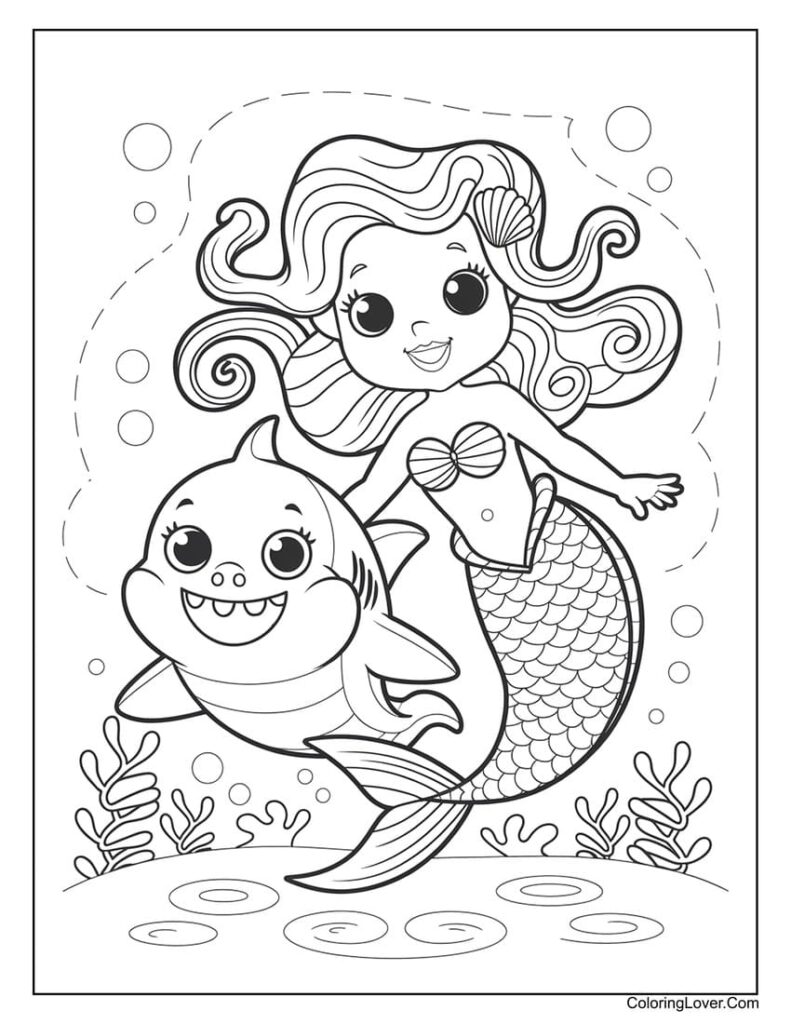 57 Mermaid Coloring Pages (Free Printables for All Ages)