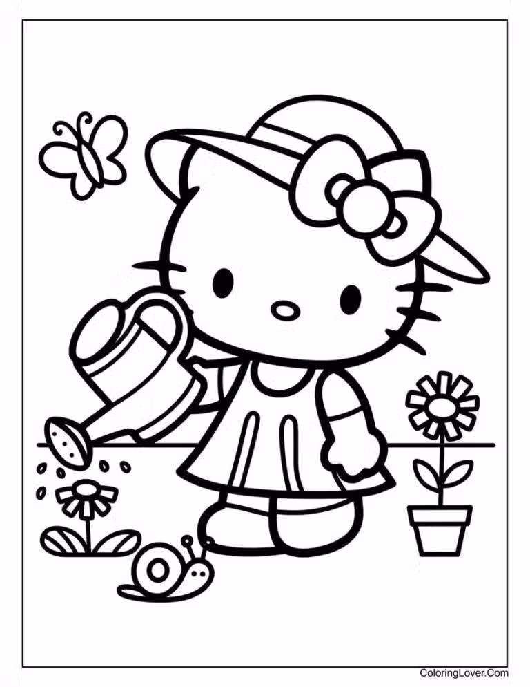 67 Hello Kitty Coloring Pages (Free Printables for All Ages)