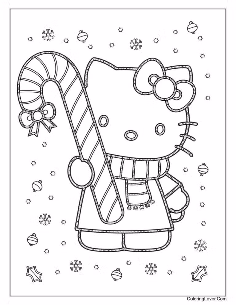 53 Hello Kitty Coloring Pages (Free Printables for Kids)
