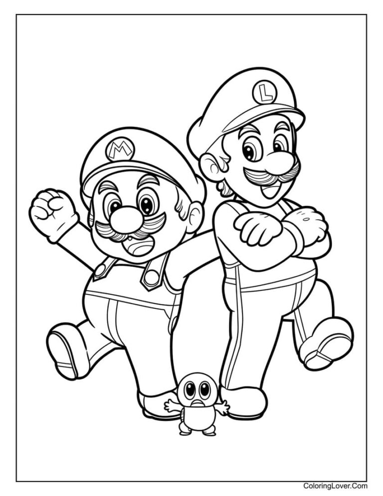 56 Super Mario Coloring Pages (Free Printables for All Ages)
