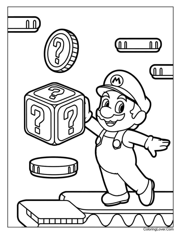 56 Super Mario Coloring Pages (Free Printables for All Ages)