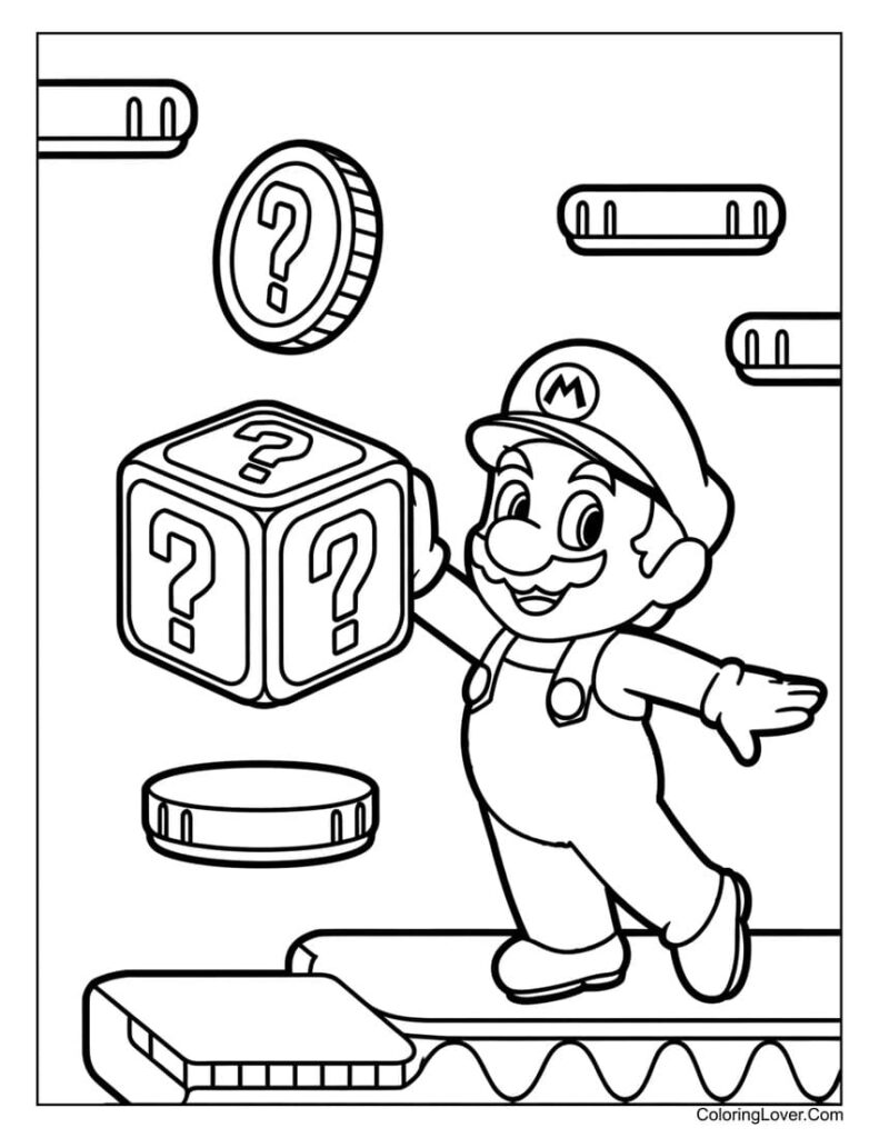 56 Super Mario Coloring Pages (Free Printables for All Ages)
