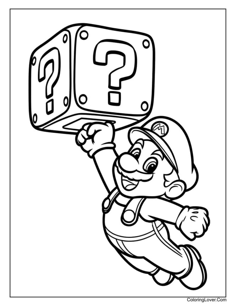 56 Super Mario Coloring Pages (Free Printables for All Ages)