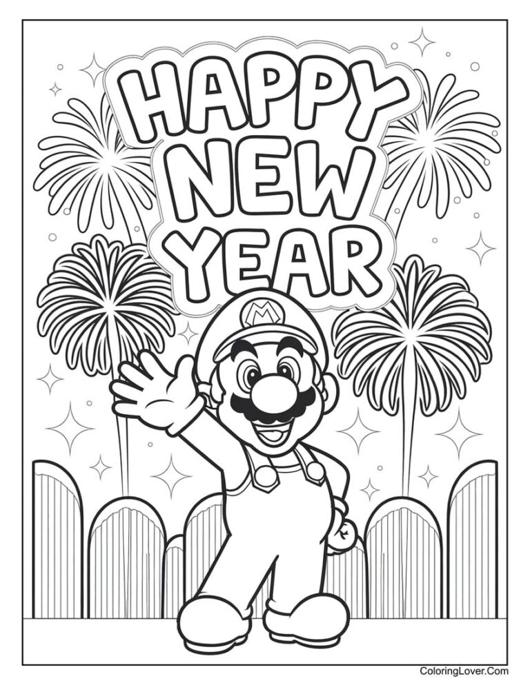 56 Super Mario Coloring Pages (Free Printables for All Ages)