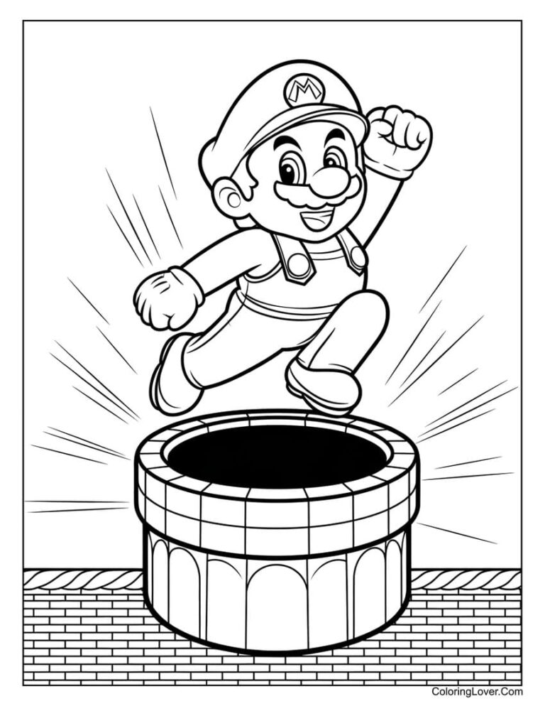 56 Super Mario Coloring Pages (Free Printables for All Ages)