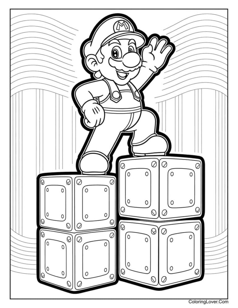 56 Super Mario Coloring Pages (Free Printables for All Ages)
