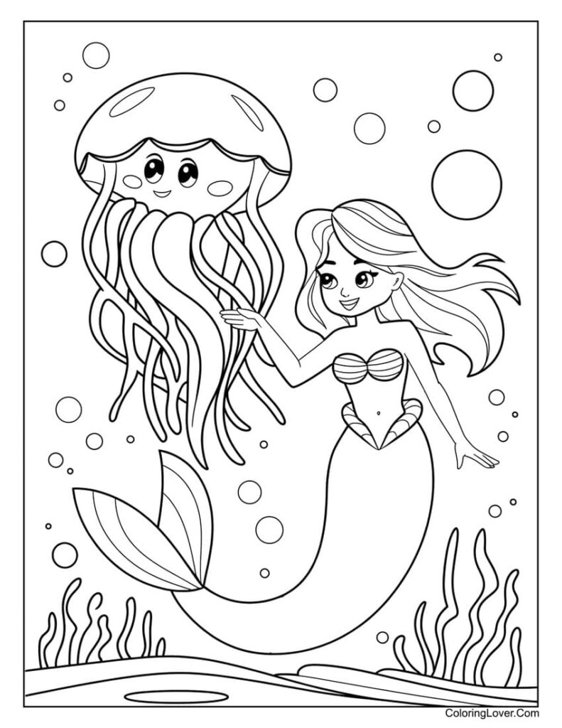 51 Mermaid Coloring Pages (Free Printables for All Ages)