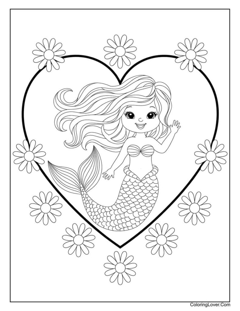 57 Mermaid Coloring Pages (Free Printables for All Ages)