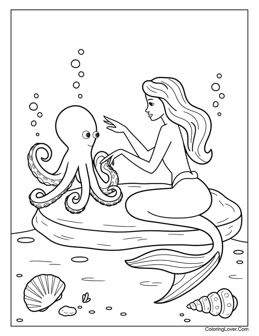 57 Mermaid Coloring Pages (Free Printables for All Ages)