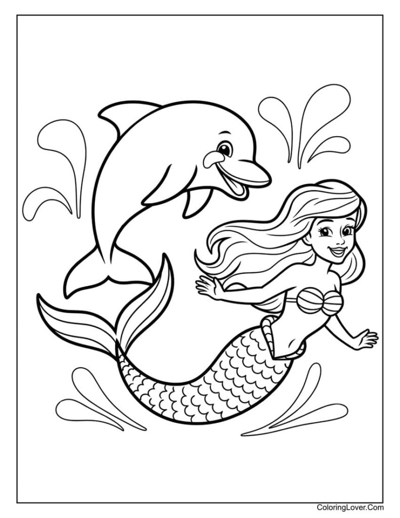 57 Mermaid Coloring Pages (Free Printables for All Ages)