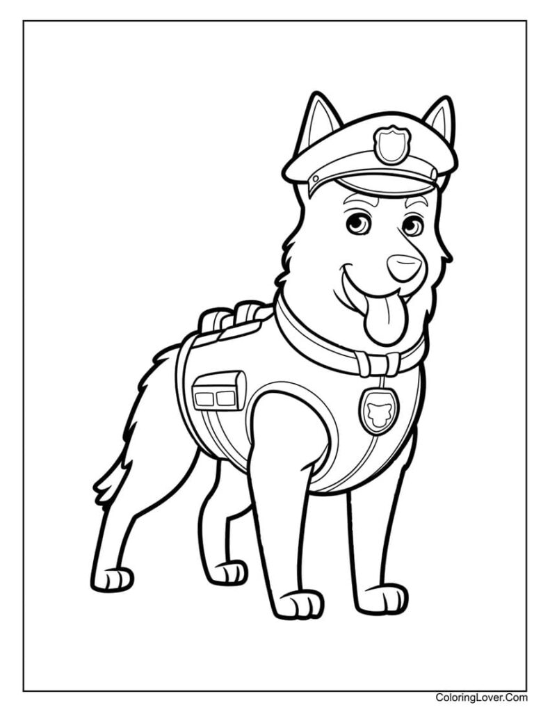77 Dog Coloring Pages (Free Printables for All Ages)