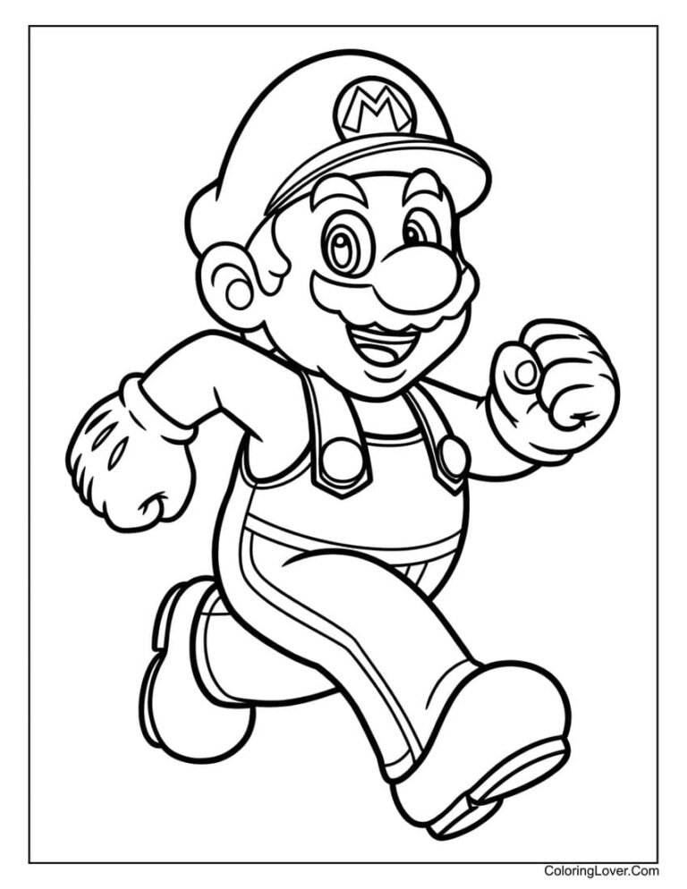 56 Super Mario Coloring Pages (Free Printables for All Ages)