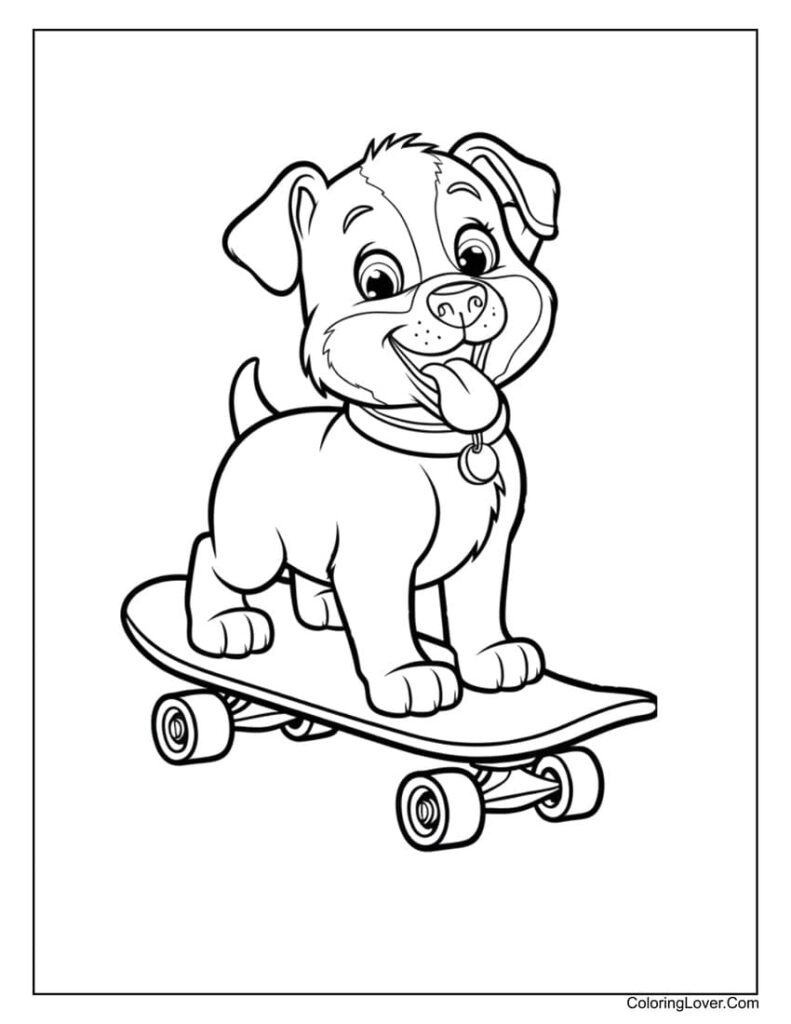 77 Dog Coloring Pages (Free Printables for All Ages)