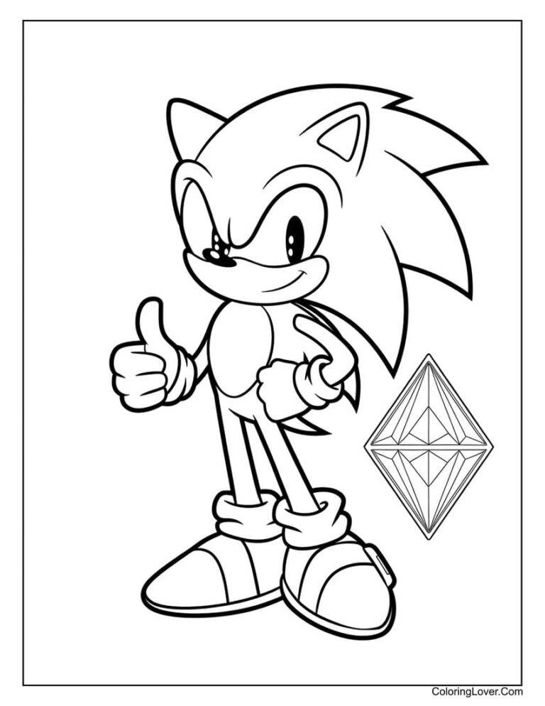64 Sonic Coloring Pages (Free Printables for All Ages)