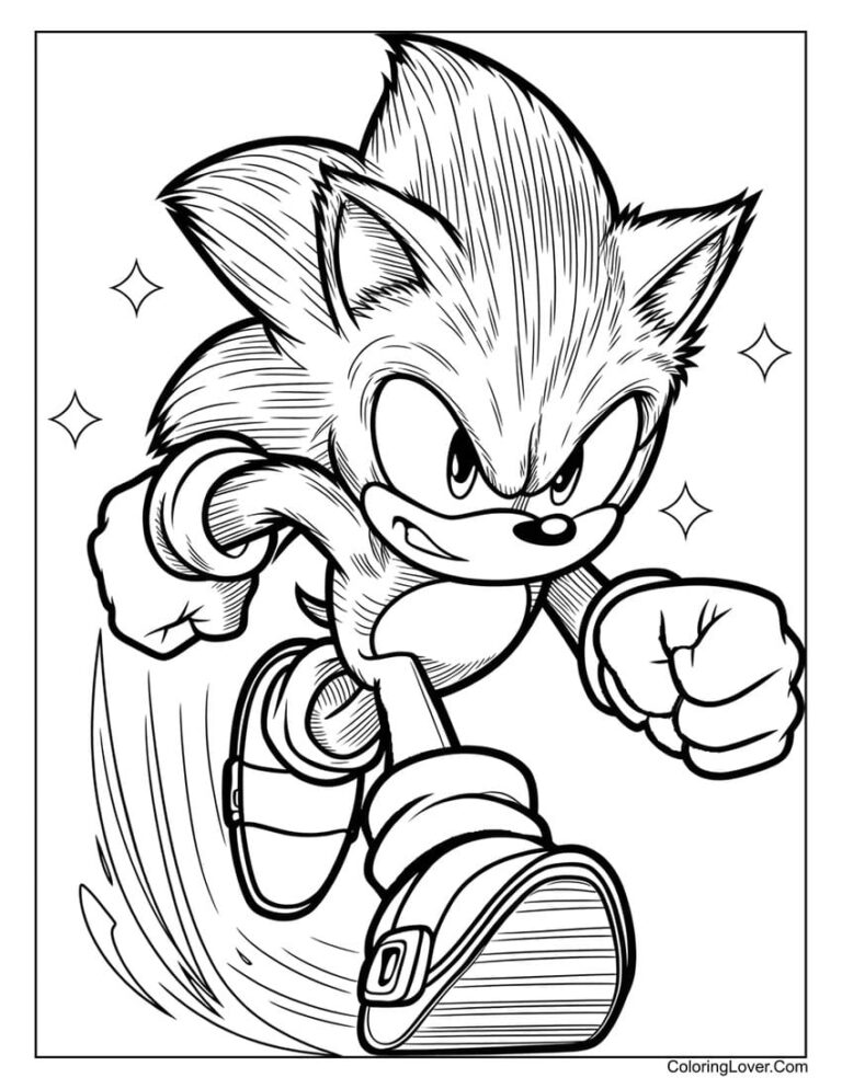 64 Sonic Coloring Pages (Free Printables for All Ages)