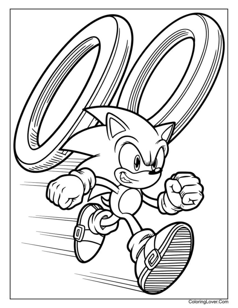 64 Sonic Coloring Pages (Free Printables for All Ages)