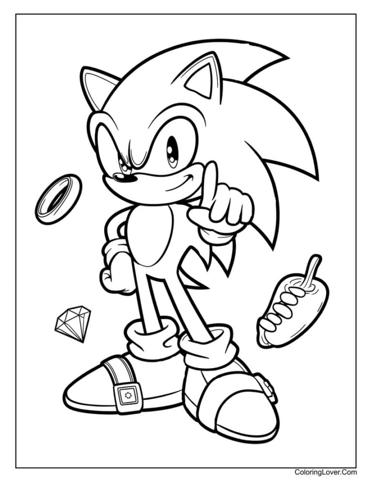64 Sonic Coloring Pages (Free Printables for All Ages)