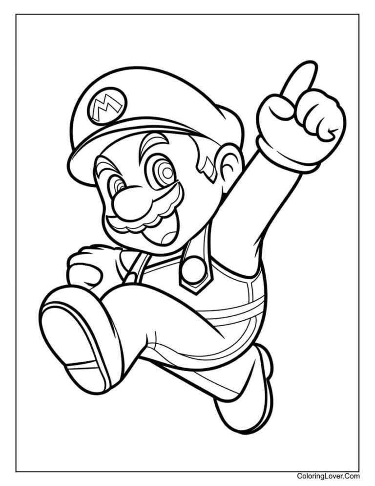 56 Super Mario Coloring Pages (Free Printables for All Ages)