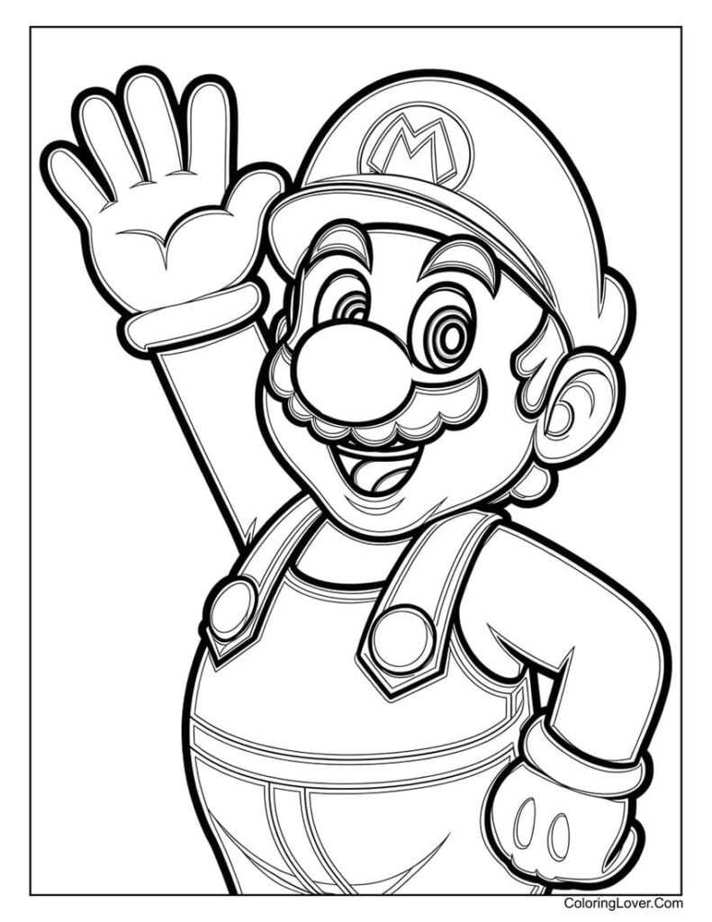 56 Super Mario Coloring Pages (Free Printables for All Ages)