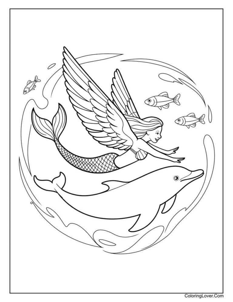 57 Mermaid Coloring Pages (Free Printables for All Ages)
