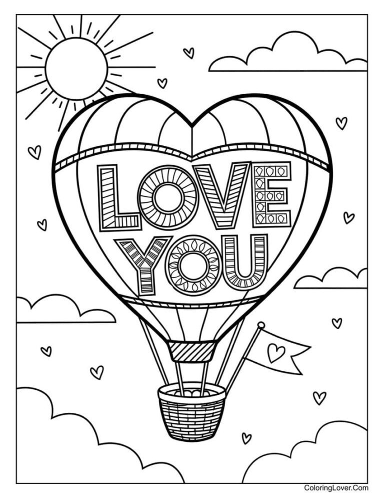 53 Valentine’s Day Coloring Pages (Free Printables for All Ages)