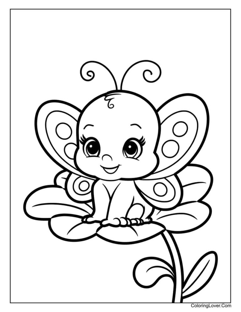 54 Butterfly Coloring Pages (Free Printables for All Ages)