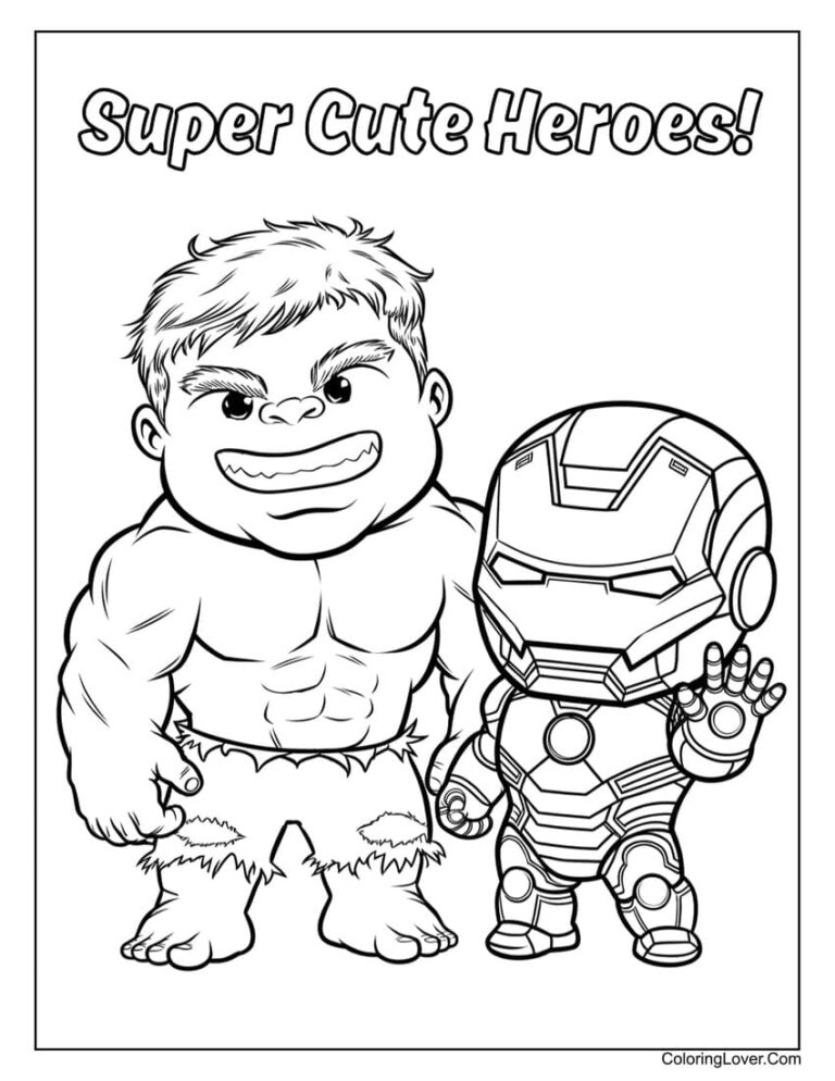 30 Hulk Coloring Pages (Free Printables for All Ages)
