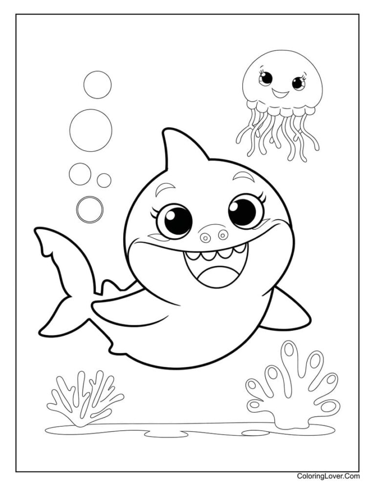 48 Shark Coloring Pages (Free Printables for All Ages)