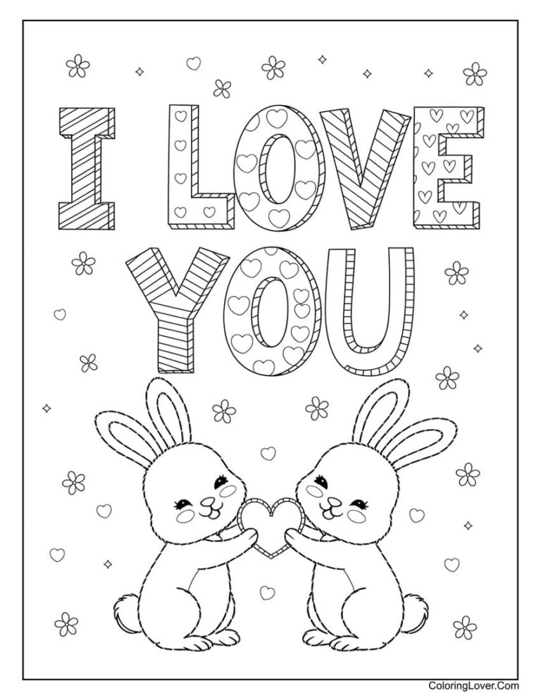 53 Valentine’s Day Coloring Pages (Free Printables for All Ages)