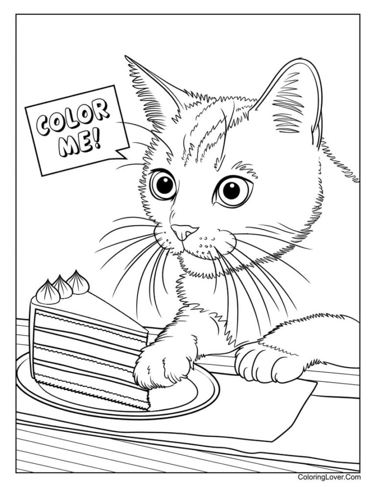 54 Cat Coloring Pages (Free Printables for All Ages)
