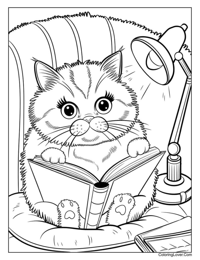 54 Cat Coloring Pages (Free Printables for All Ages)