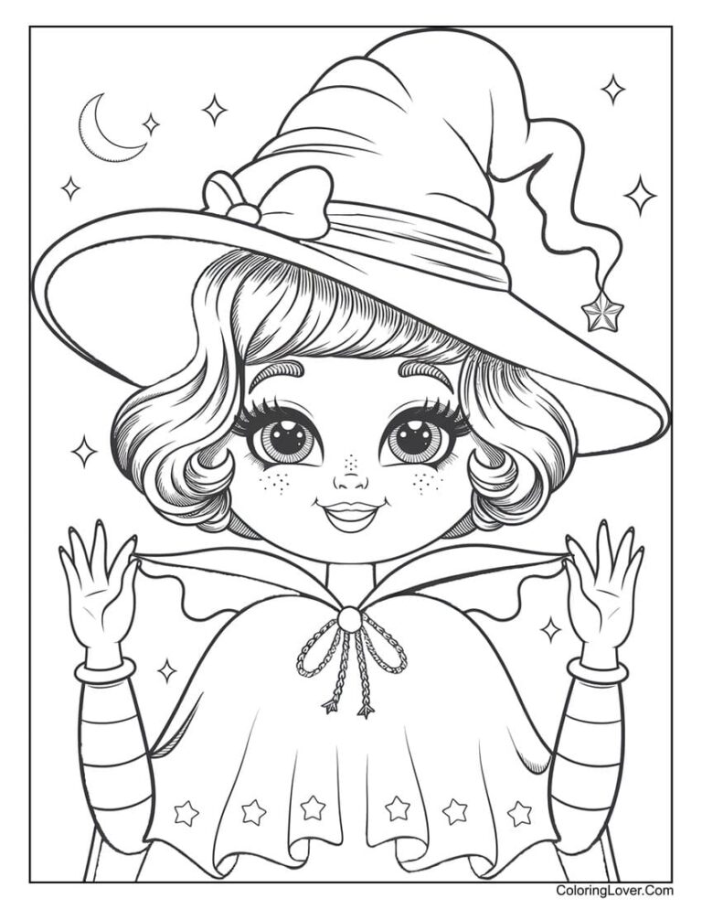 70+ Halloween Coloring Pages (Free Printables for All Ages)