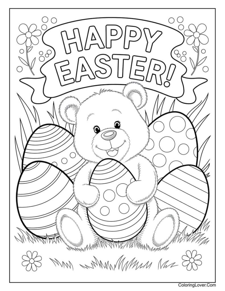 42 Bear Coloring Pages (Free Printables for All Ages)