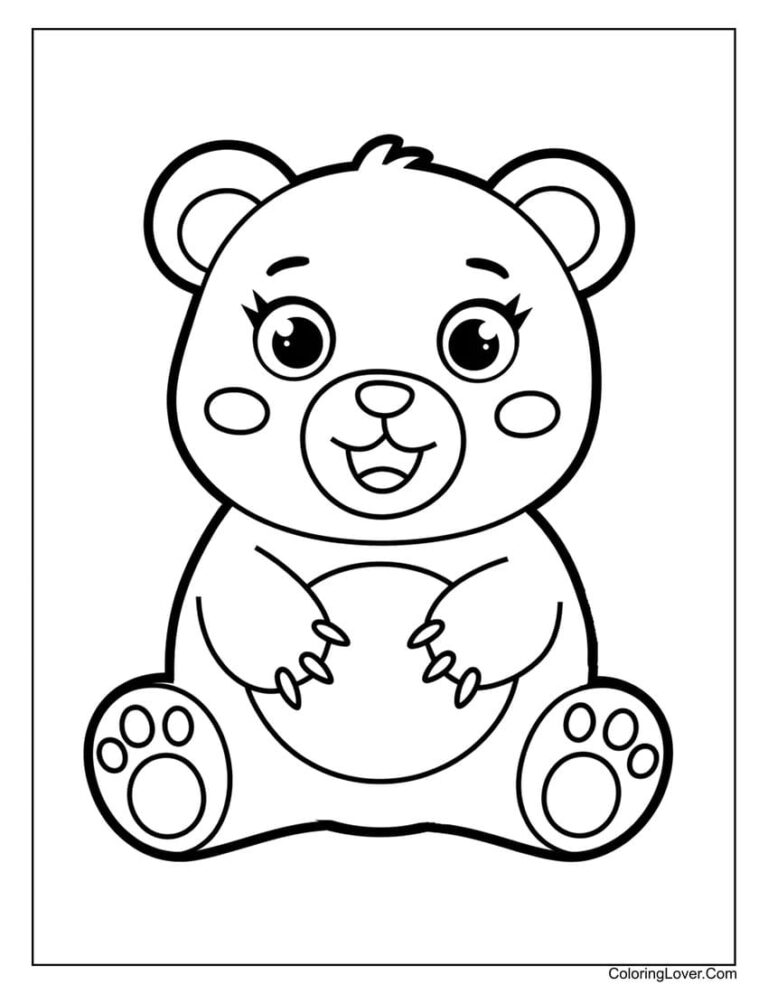 42 Bear Coloring Pages (Free Printables for All Ages)