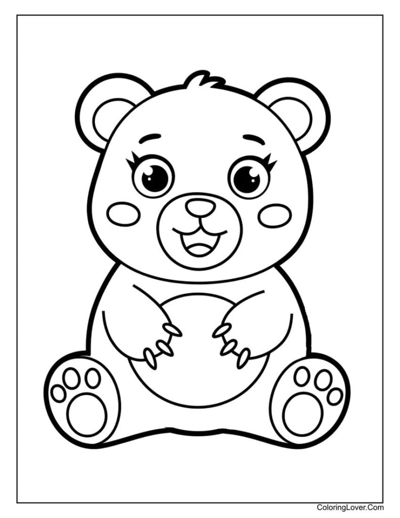 42 Bear Coloring Pages (Free Printables for All Ages)