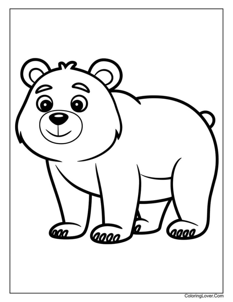 42 Bear Coloring Pages (Free Printables for All Ages)