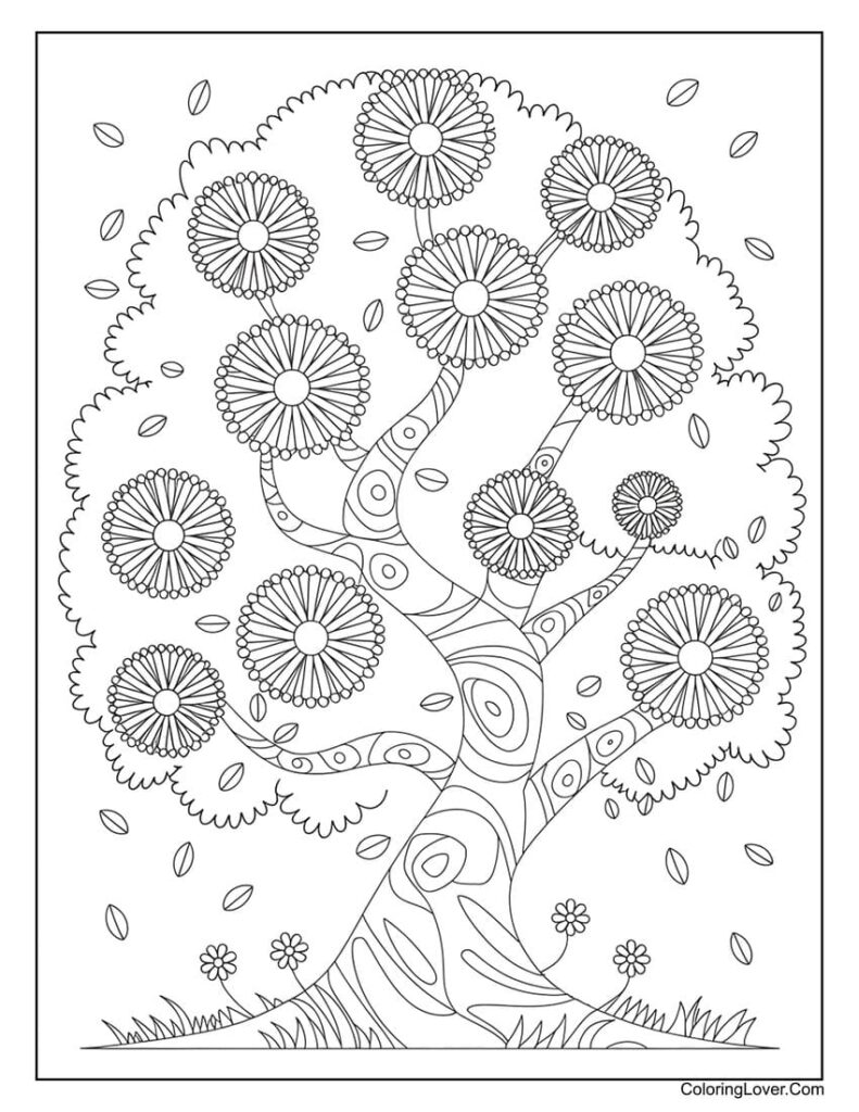 76 Flower Coloring Pages (Free Printables for All Ages)