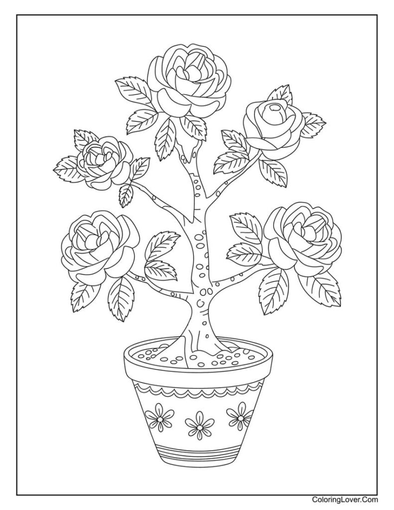 76 Flower Coloring Pages (Free Printables for All Ages)