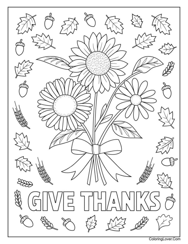76 Flower Coloring Pages (Free Printables for All Ages)