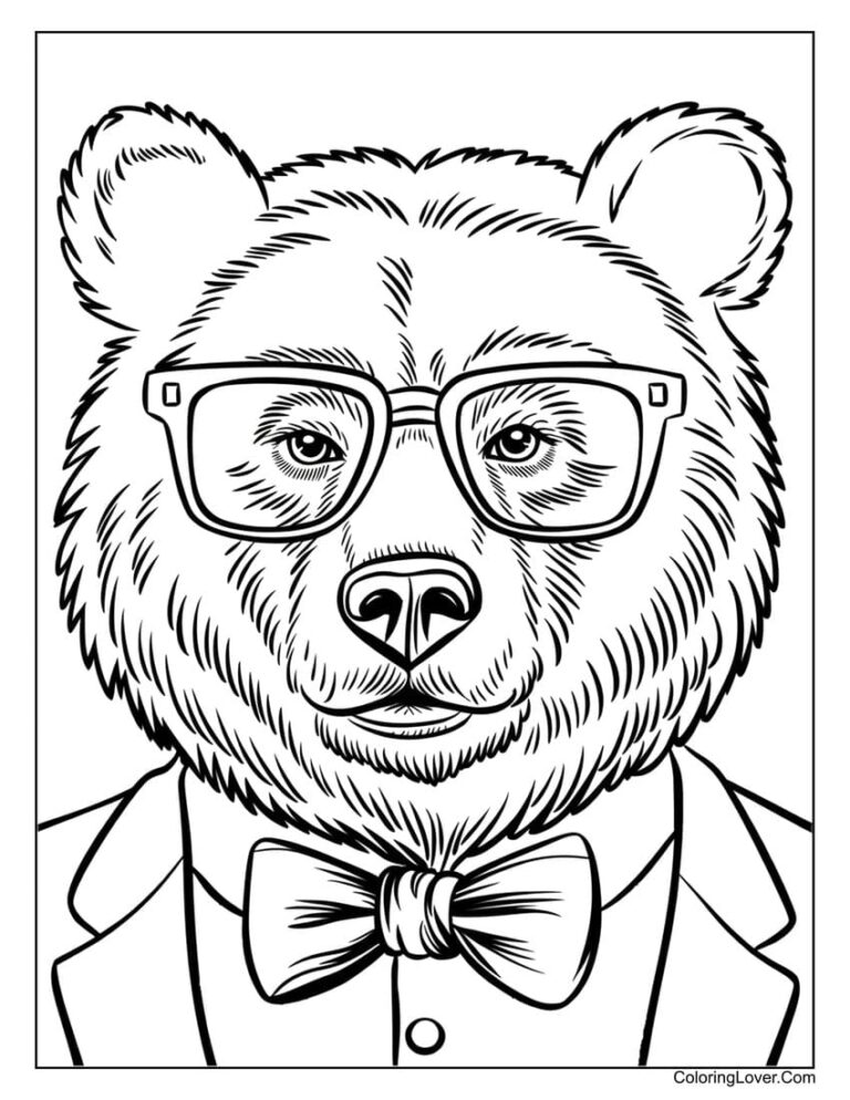 42 Bear Coloring Pages (Free Printables for All Ages)