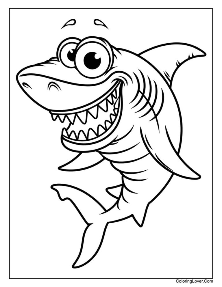 48 Shark Coloring Pages (Free Printables for All Ages)