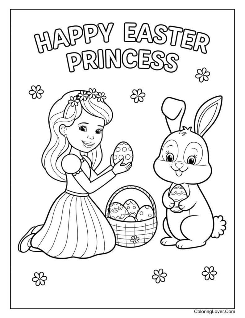 72 Princess Coloring Pages (Free Printables for All Ages)