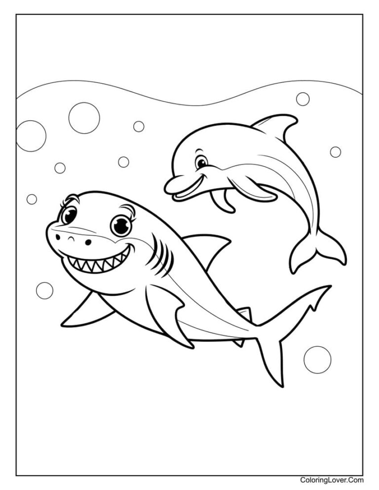 48 Shark Coloring Pages (Free Printables for All Ages)