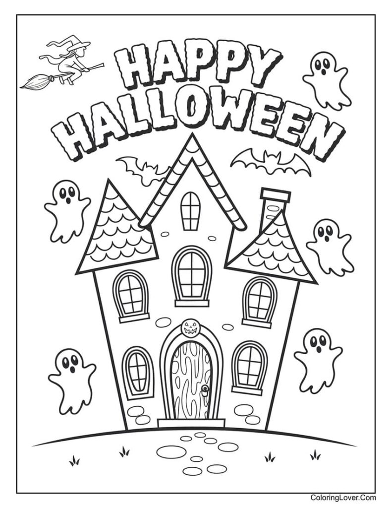 70+ Halloween Coloring Pages (Free Printables for All Ages)