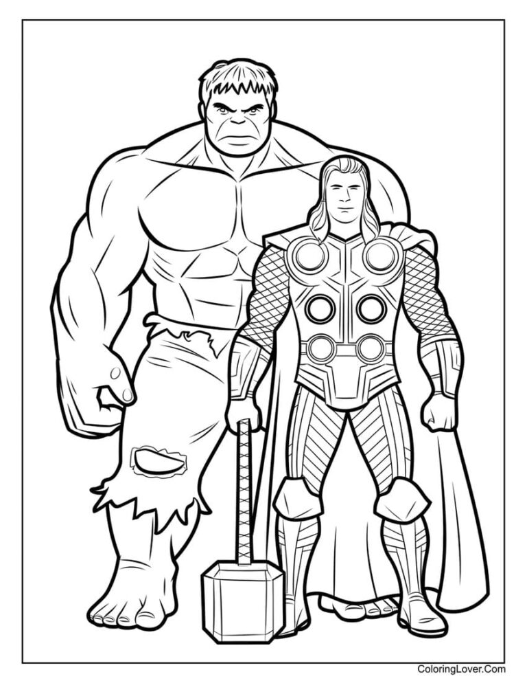 30 Hulk Coloring Pages (Free Printables for All Ages)